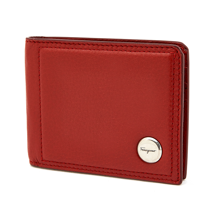 [페라가모] 66 0689 TERRACOTTA 0659872 남자 반지갑 메탈 로고
